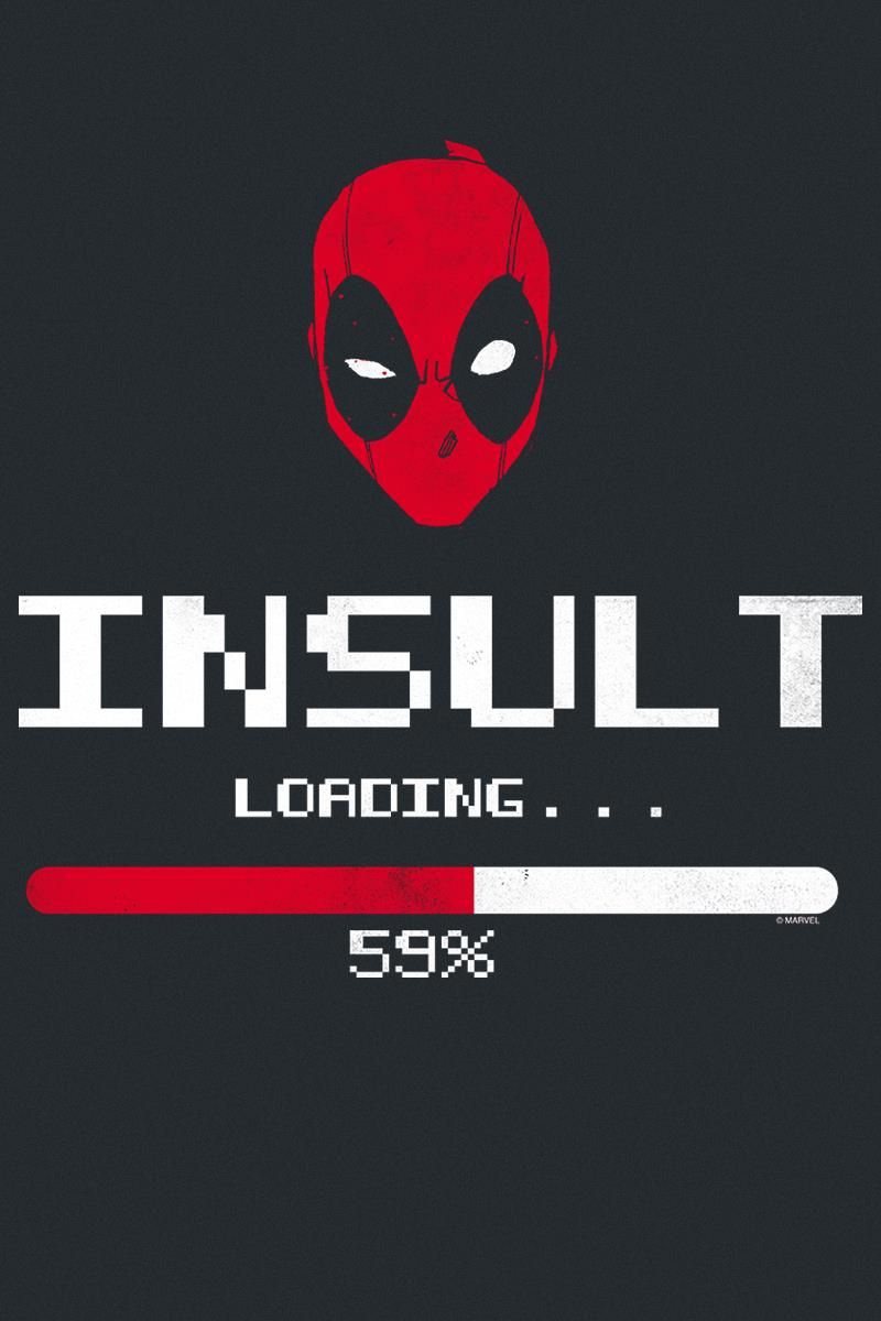 Deadpool - Insult Loading - Bluza z kapturem - czarny - Ceny i opinie ...