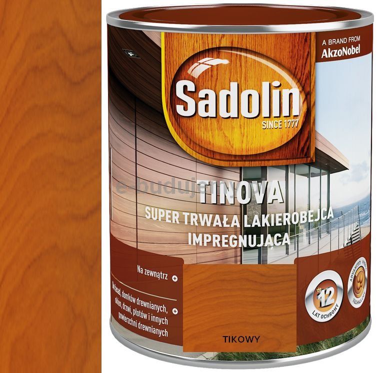 Sadolin Lakierobejca Tinova Tikowa 2,5L - Opinie i ceny na Ceneo.pl