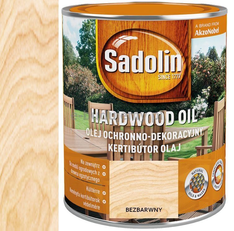 Sadolin Hardwood Oil Bezbarwny 0,75L - Opinie i ceny na Ceneo.pl