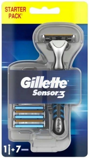 Gillette Sensor 3 maszynka + wkłady 7 szt - Opinie i ceny na Ceneo.pl
