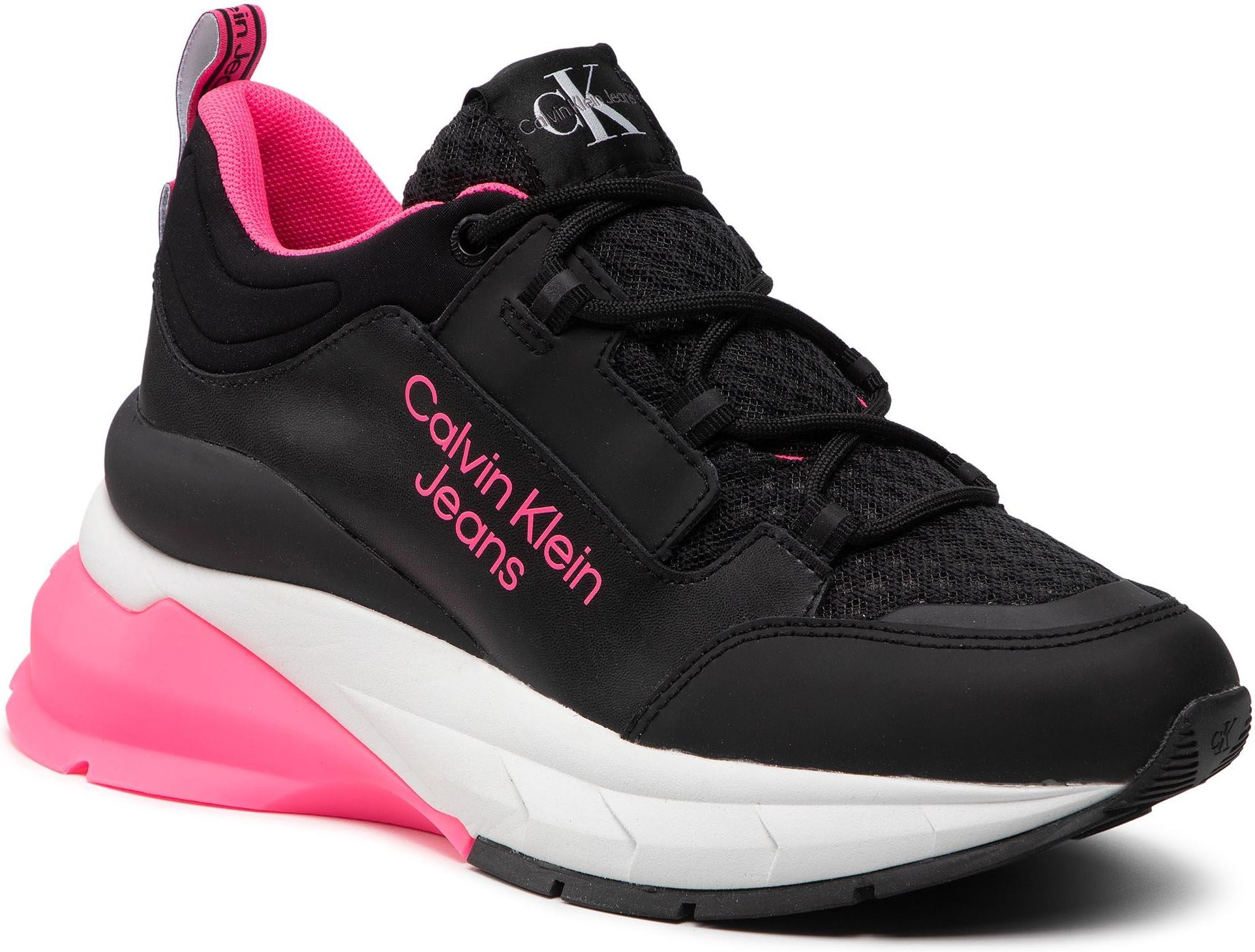 Sneakersy CALVIN KLEIN JEANS - Wedge Runner 1 YW0YW00531 Black/Knockout ...