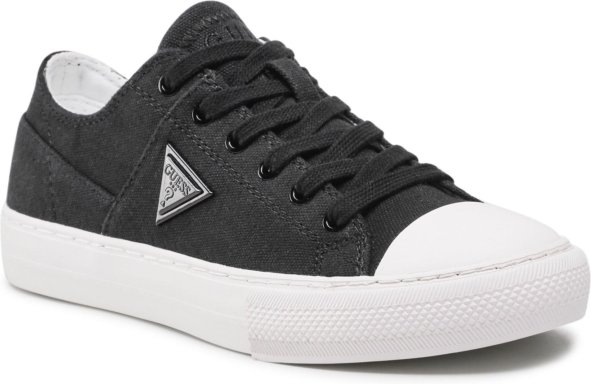 Trampki GUESS - Pranze FL6PNZ FAB12 BLACK - Ceny i opinie - Ceneo.pl