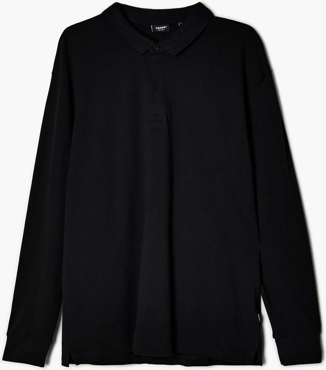 Cropp - Czarne polo longsleeve - Czarny - Ceny i opinie - Ceneo.pl