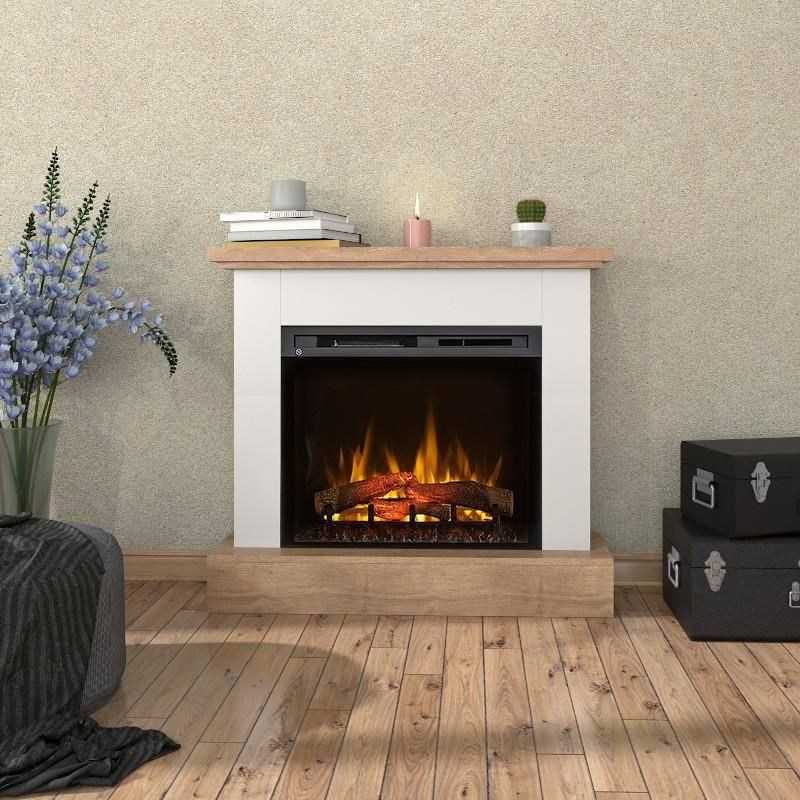 Warmtec Jukon Wkład Dimplex 28 Xhd Optiflame Biały Mat Jasny Dąb ...