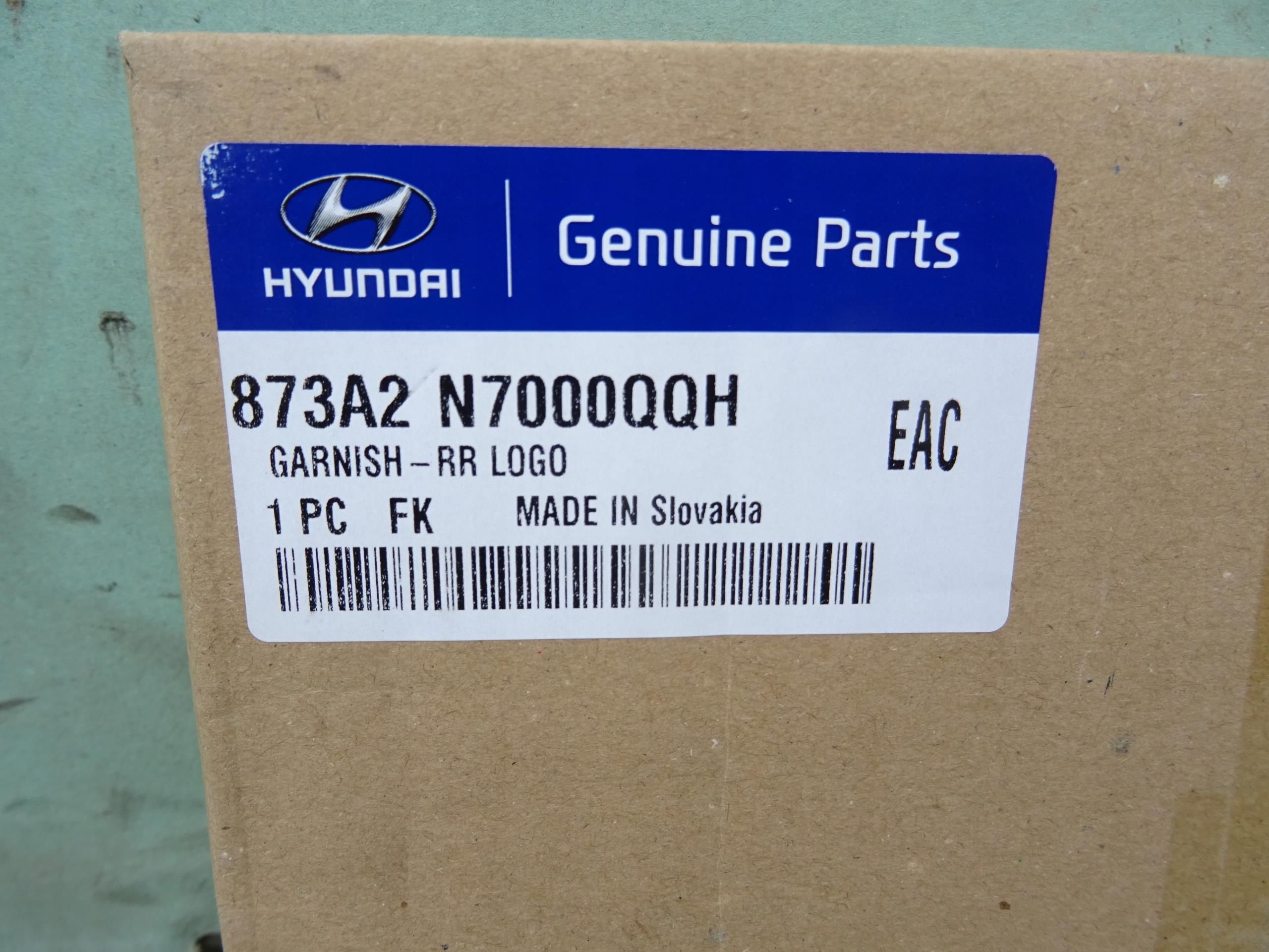 Pokrowiec samochodowy HYUNDAI EMBLEMAT KLAPY TYŁ TUCSON IV 873A2-N7000 ...