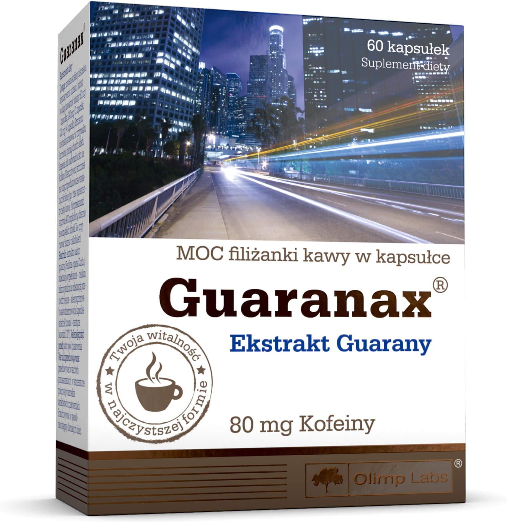 Olimp Odżywka Guaranax 80mg 60kaps. - Opinie i ceny na Ceneo.pl