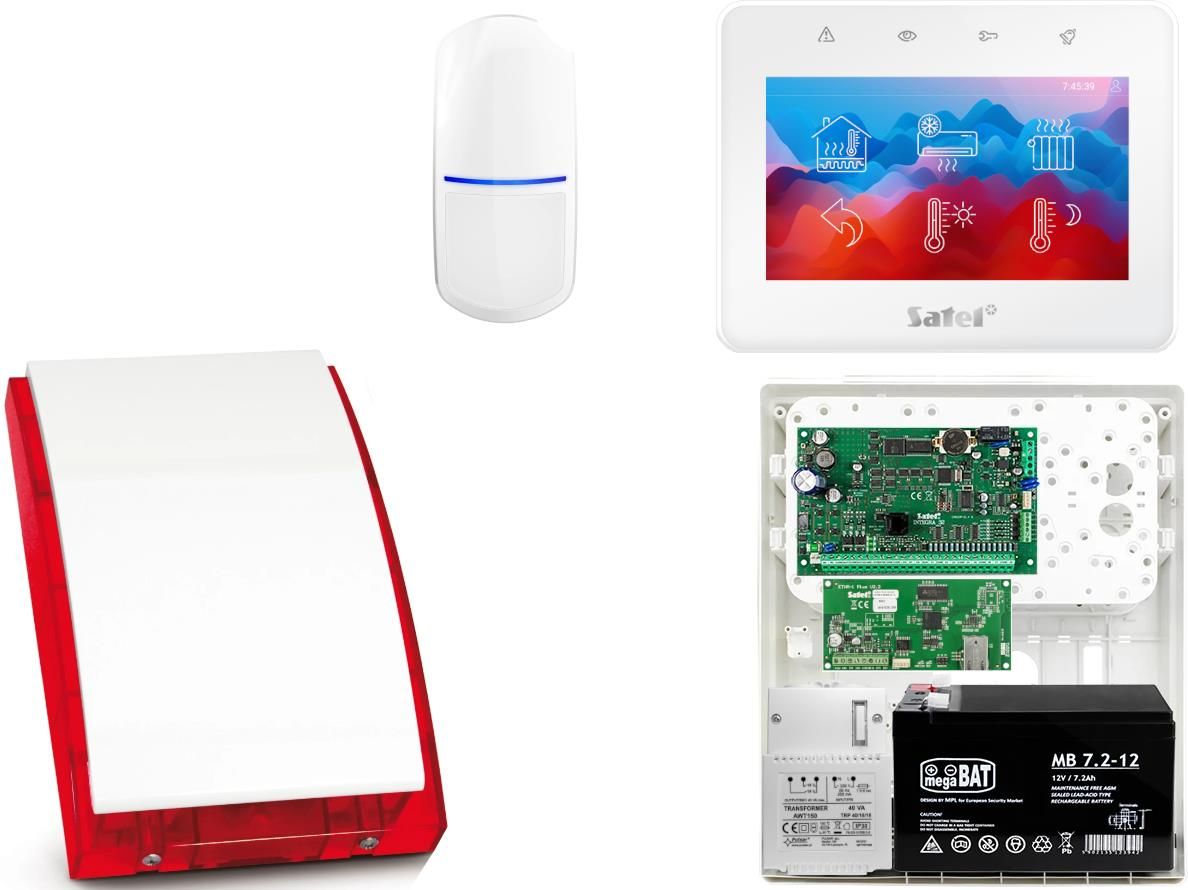 Satel System Alarmowy Integra 32 Biały 1x Czujka ZA21390 - opinie i ...