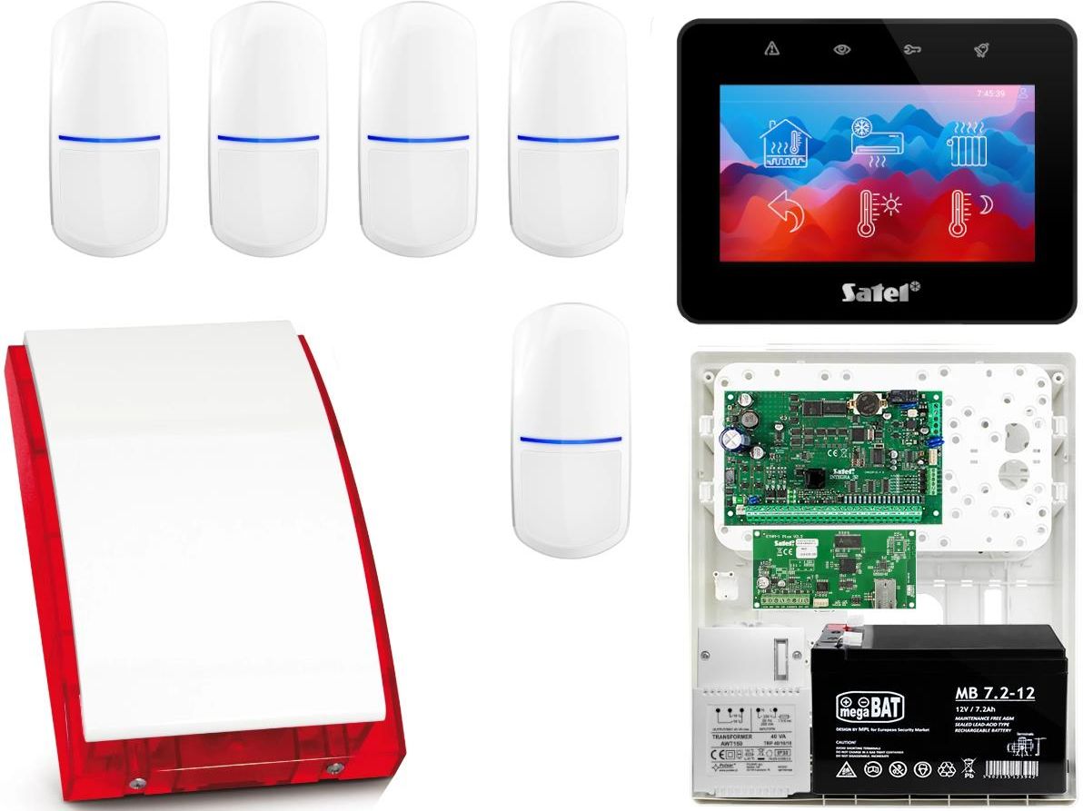 Satel System Alarmowy Integra 32 Czarny 5x Czujka ZA21409 - opinie i ...