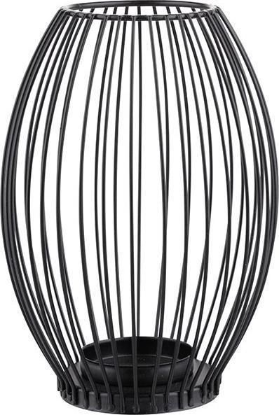 Lumarko Świecznik Metalowy Szprosowy 7X7X14 5Cm Czarny 10020682 ...