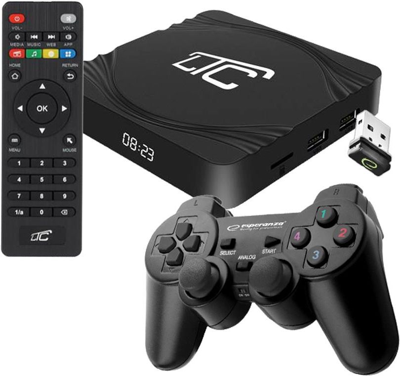 Gra telewizyjna konsola Android Smart TV BOX LTC 4K UltraHD WiFi ...