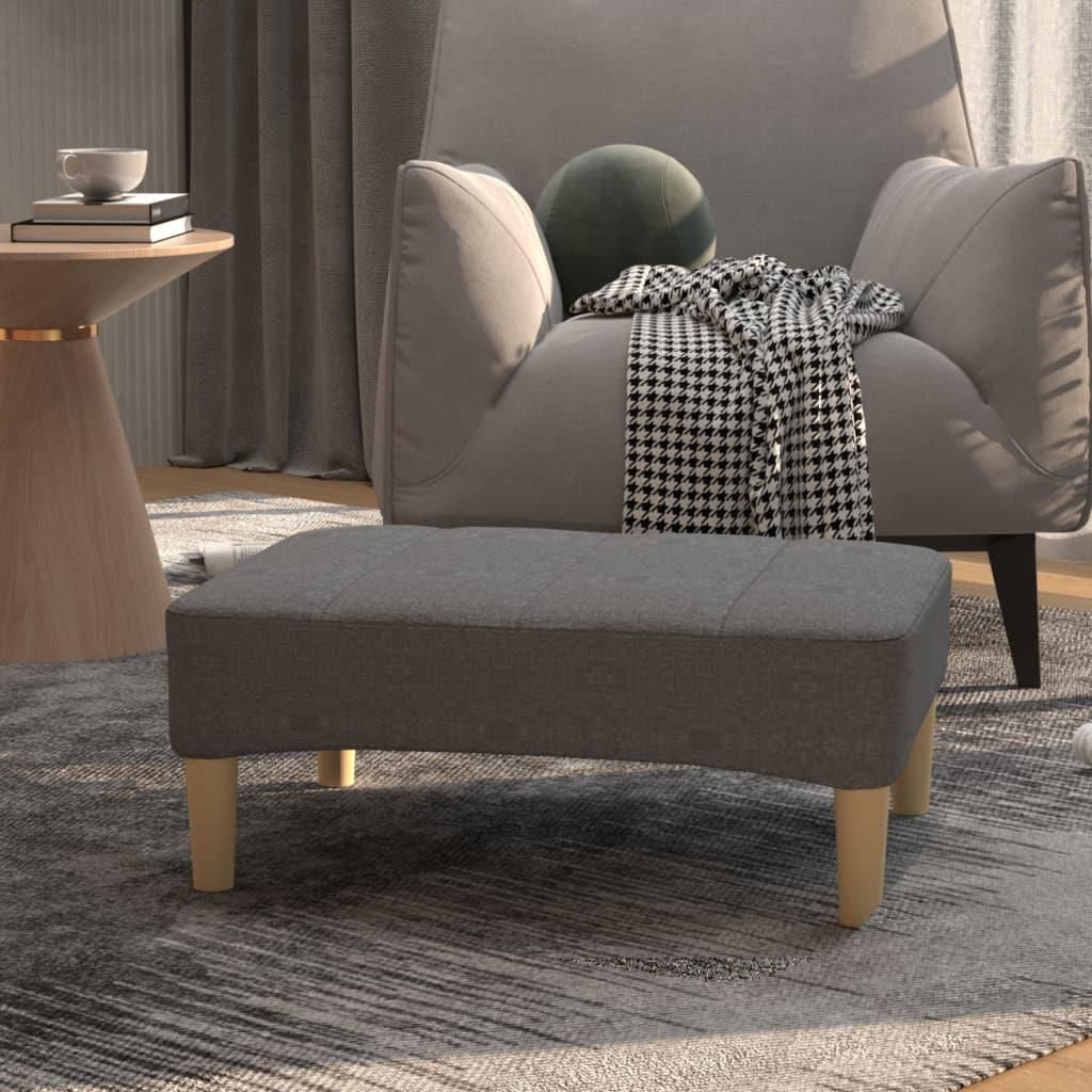 Vidaxl Podnóżek Jasnoszary 78X56X32 Cm Tapicerowany Tkaniną 337799 ...