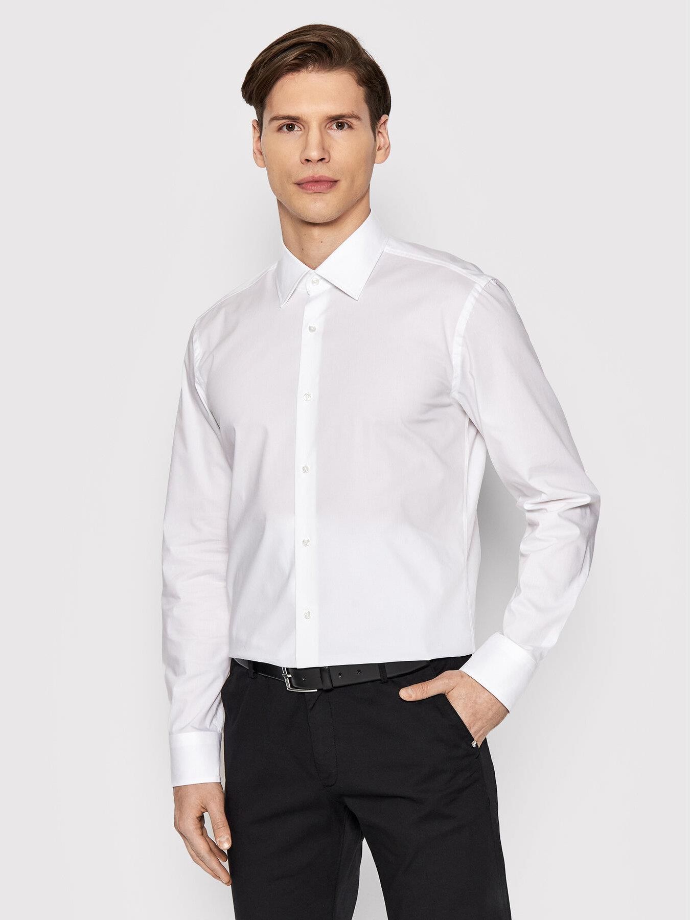 Boss Koszula H-Hank-Kent-C1-214 50469345 Biały Slim Fit - Ceny i opinie ...