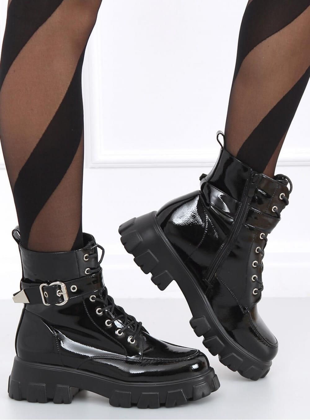 Botki lakierowane ADDI BLACK - Ceny i opinie - Ceneo.pl