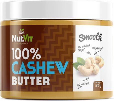 Ostrovit Nutvit 100% Cashew Butter Smooth 500g - Ceny i opinie - Ceneo.pl
