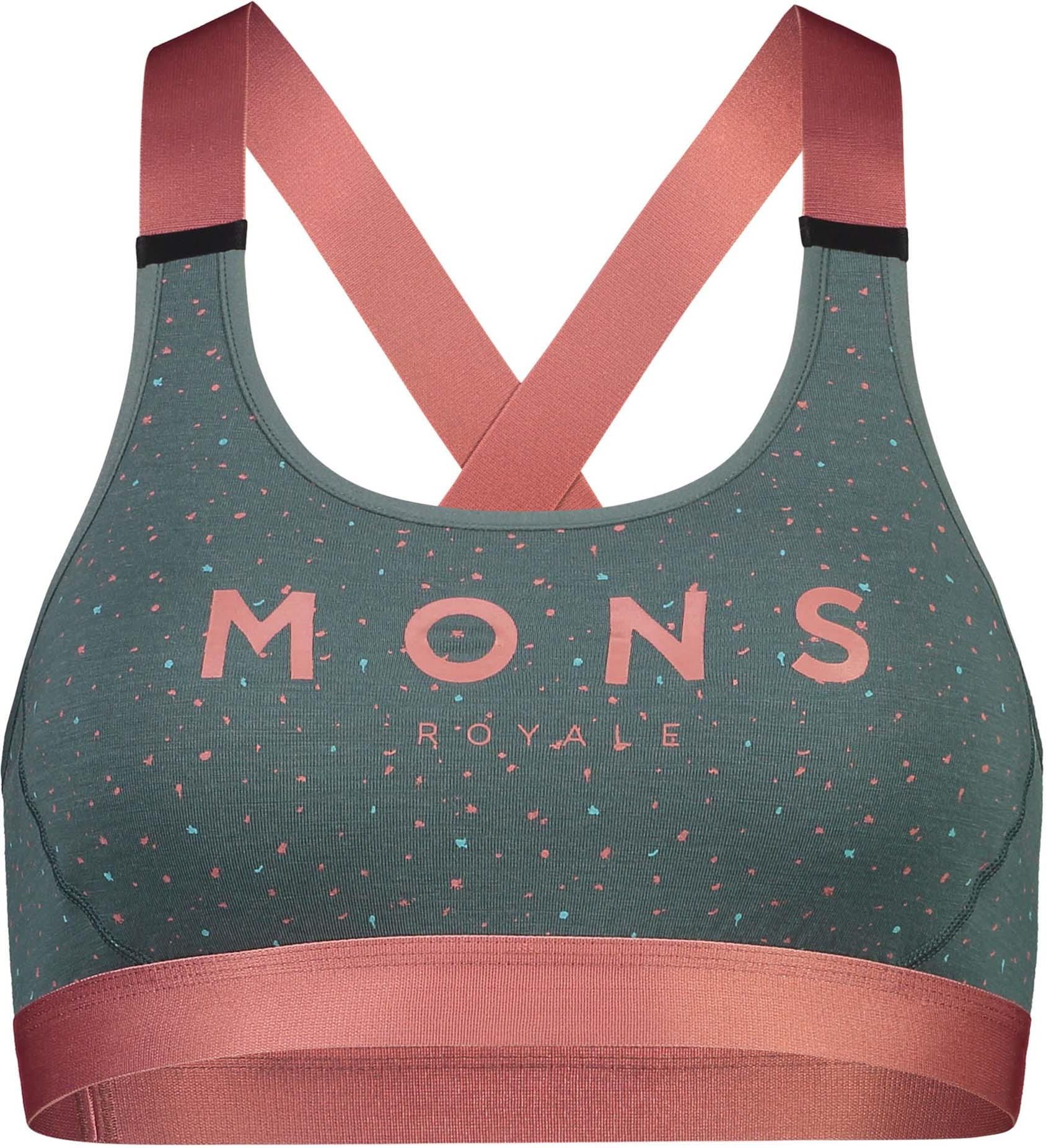 Mons Royale Biustonosz Sportowy Damski Merino Stella X Back Bra Logo ...