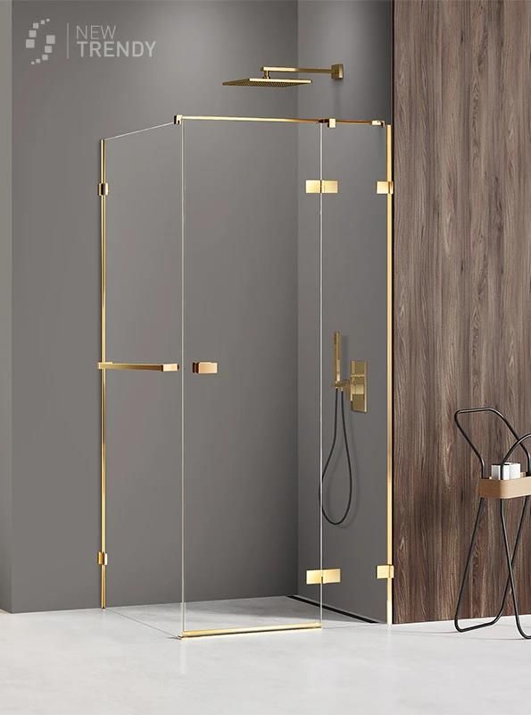 Kabina prysznicowa New Trendy Avexa 10x10x200 Gold Shine EXK3177 ...