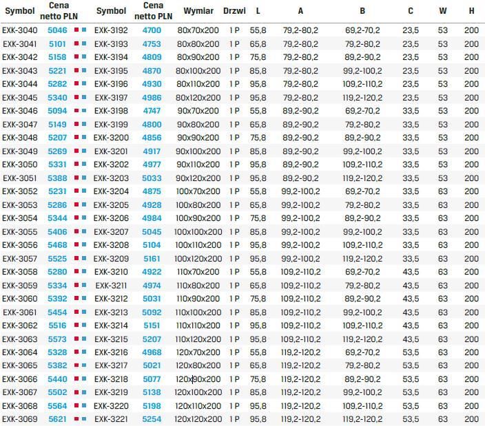 Kabina prysznicowa New Trendy Avexa 10x8x200 Gold Shine EXK3205 ...