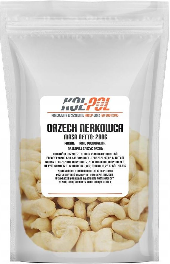 Orzechy Nerkowca 200G Całe Nerkowce - Ceny i opinie - Ceneo.pl