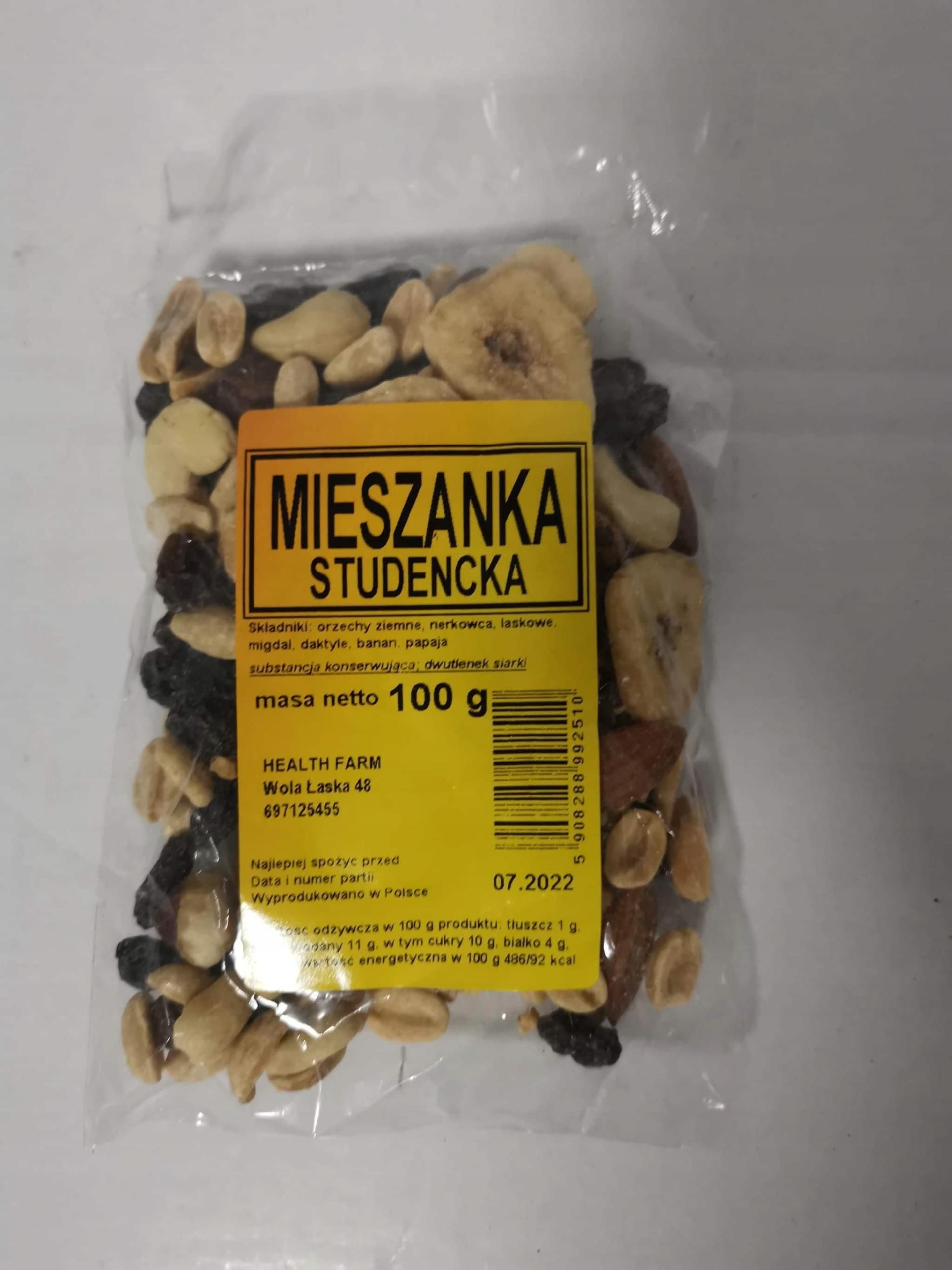Health Farm Mieszanka Studencka 100g - Ceny i opinie - Ceneo.pl