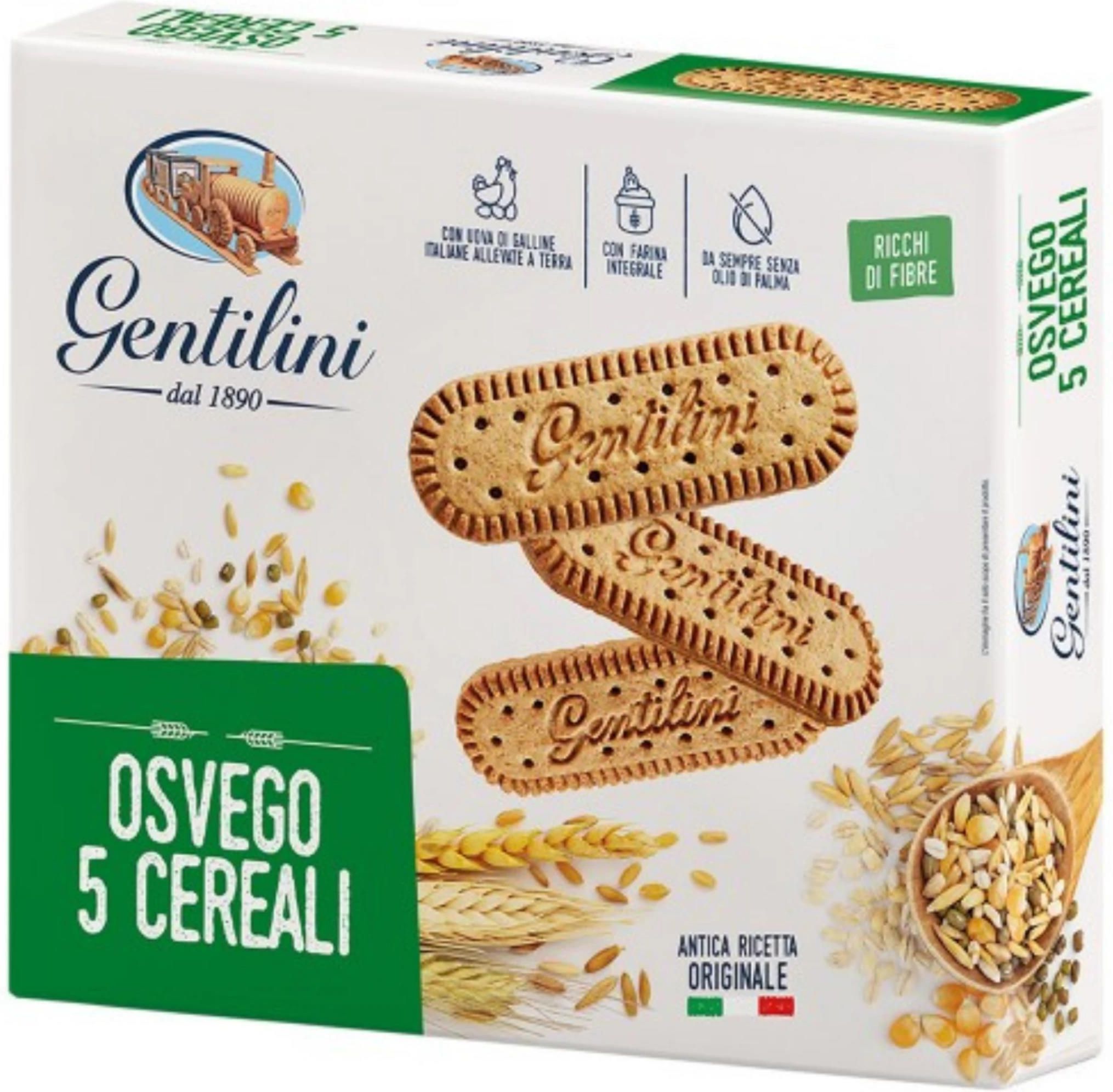 Ciastka GENTILINI 5 zbóż 500 g - Ceny i opinie - Ceneo.pl
