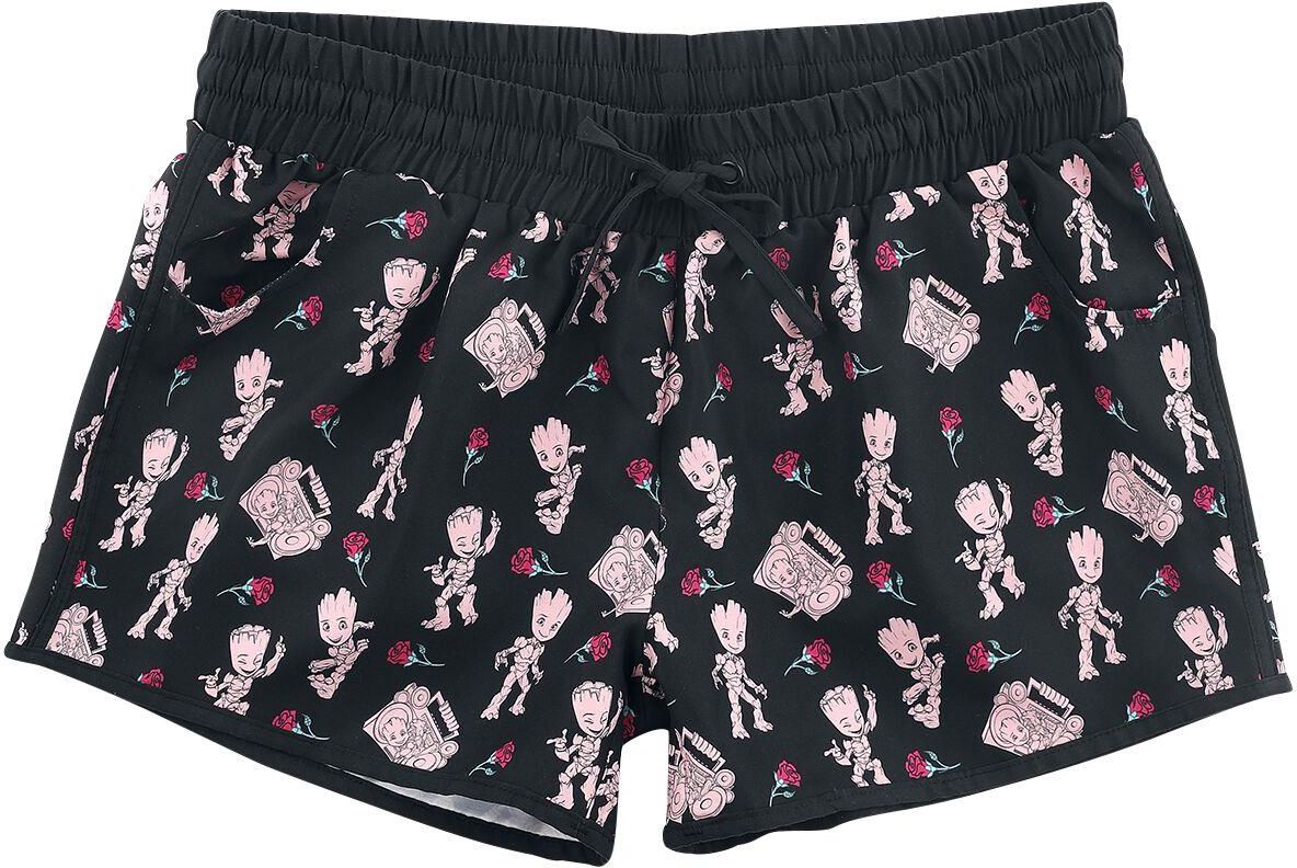 Guardians Of The Galaxy - Groot Pink Rose - Kąpielówki - czarny, różowy ...