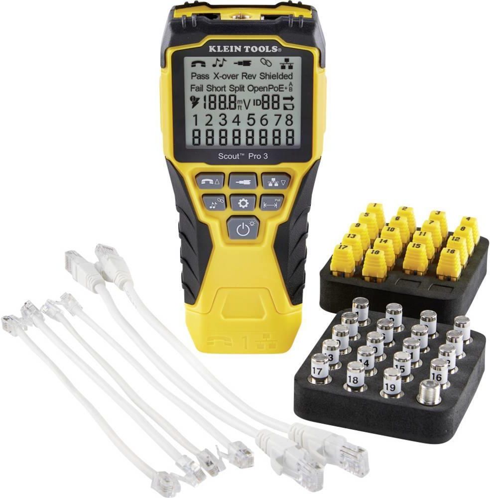 Klein Tools - LAN TESTER - VDV Scout® Pro 3 Tester Kit, ID 18xRJ-45 ...