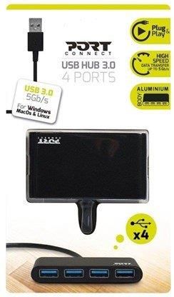 Hub USB Port Designs PORT Connect USB hub - 4 - Szary (900121) - Opinie ...