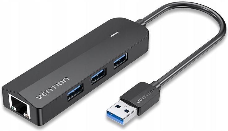 Hub USB Vention Hub 3x USB3.0 Lan 1Gbit + Zasilanie 0,15m (CHNBB ...