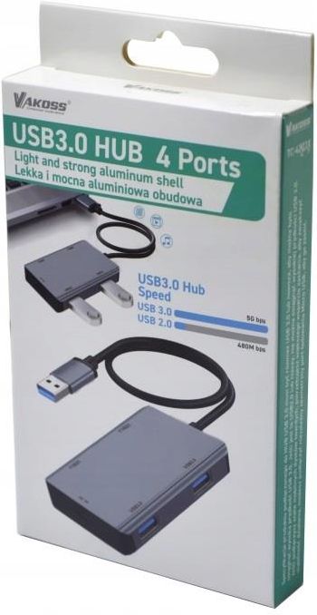 Hub USB Vakoss Hub Usb 3.0 4x Rozdzielacz 5G bps 480M bps ...