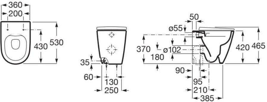 Miska WC Roca Rimless Ona A347687000 - Opinie i ceny na Ceneo.pl
