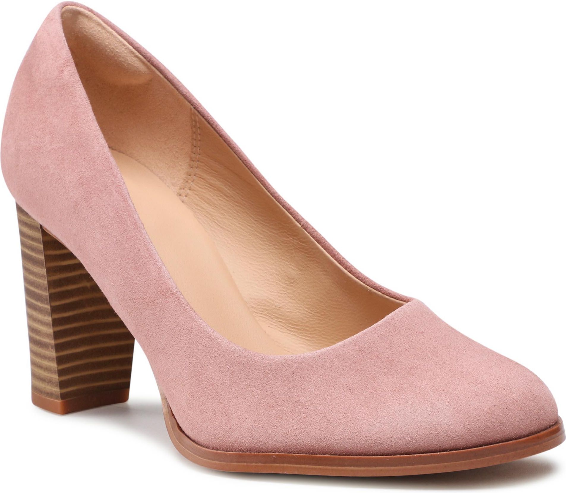 Półbuty CLARKS - Kaylin Cara 2 261657844 Rose Suede - Ceny i opinie ...