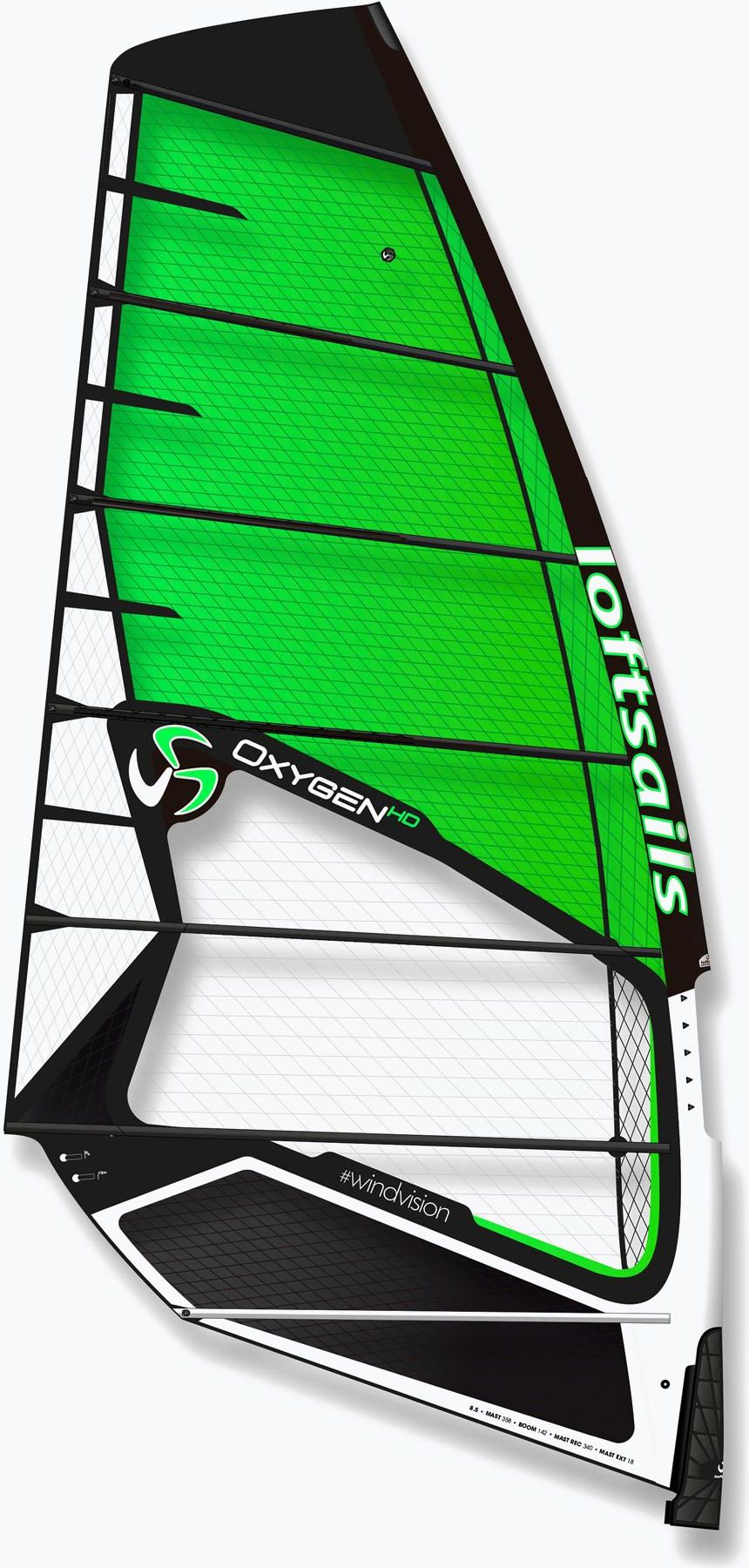 Loftsails Żagiel 2022 Oxygen Ls060010610 Zielony - Ceny i opinie - Ceneo.pl