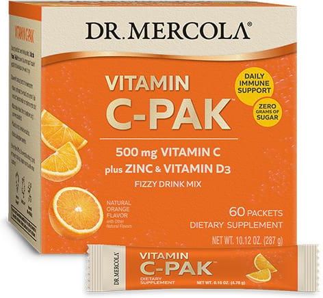 DR. MERCOLA Vitamin C-PAK Witamina C + Cynk + D3 60 Sasz. - Opinie i ceny na Ceneo.pl
