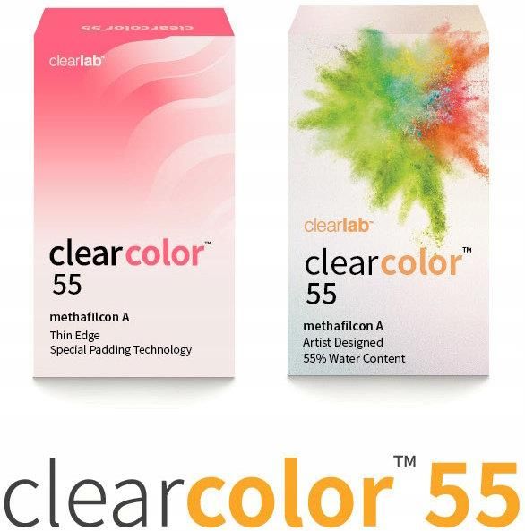 Soczewki CLEARLAB CLEARCOLOR 55 SERENITY KOLOROWE SOCZEWKI KONTAKTOWE 2 ...