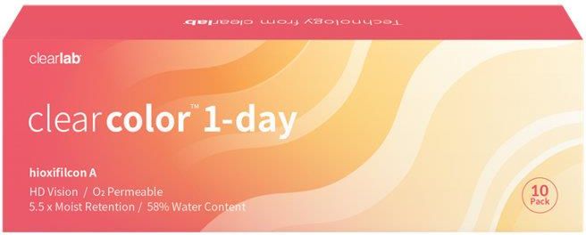 Soczewki CLEARLAB CLEARCOLOR 1-DAY GREEN KOLOROWE SOCZEWKI KONTAKTOWE ...