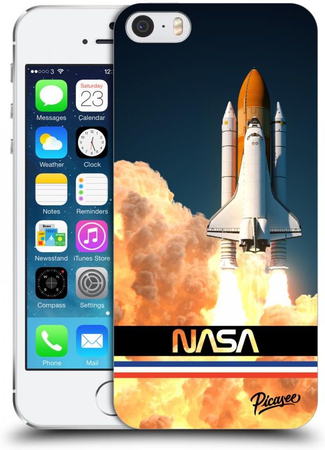 SILIKONOWE PRZEŹROCZYSTE ETUI NA APPLE IPHONE 5/5S/SE - SPACE SHUTTLE ...