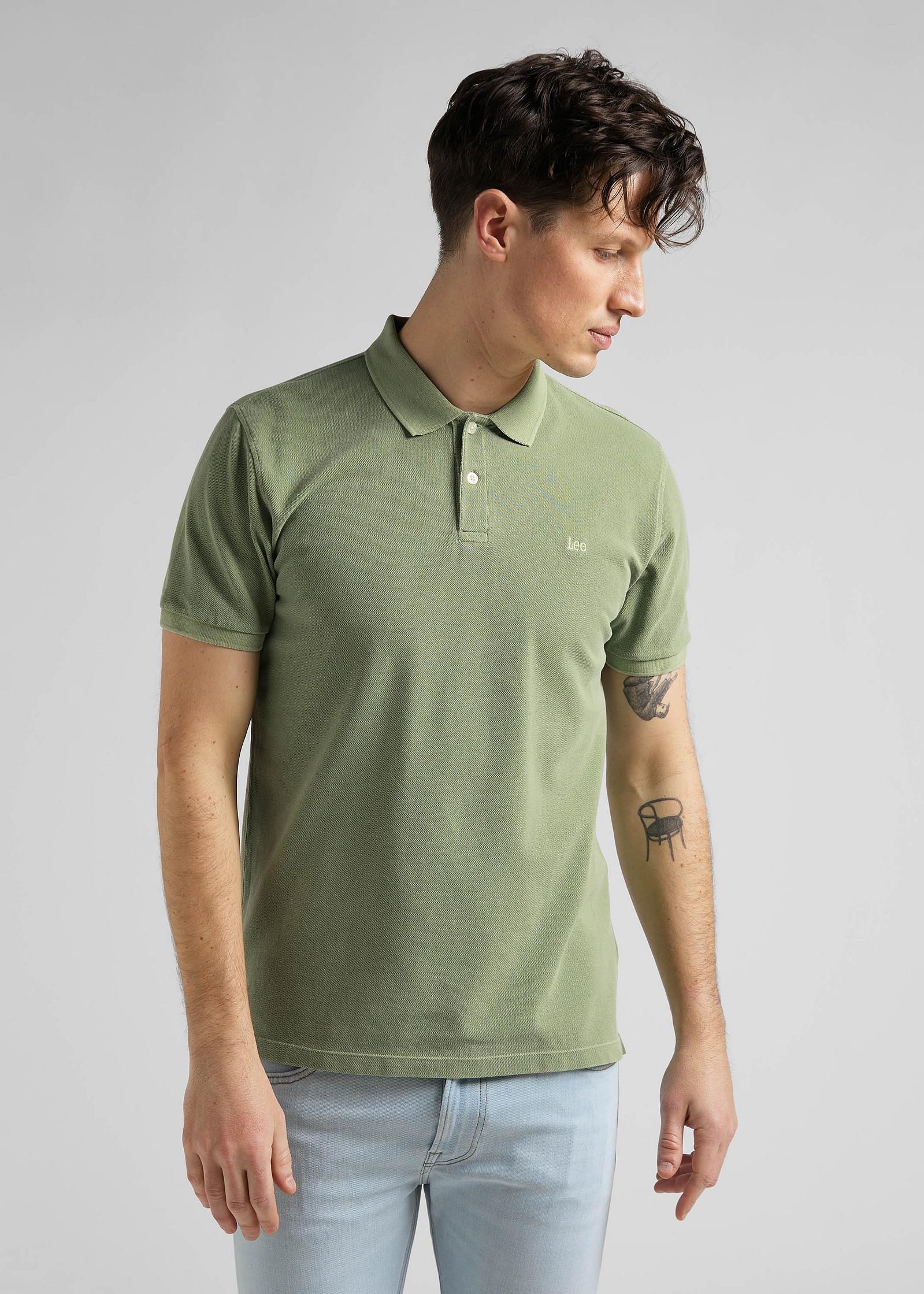 Lee Natural Dye Polo - Brindle Green - Ceny i opinie - Ceneo.pl