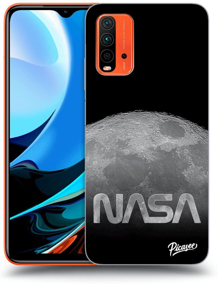 Silikonowe przeźroczyste etui na Xiaomi Redmi 9T - Moon Cut - Etui na ...