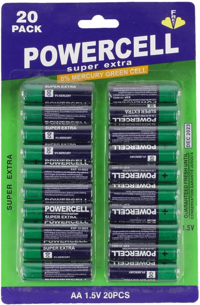 Powercell 20x Bateria Aa Super Extra Blister 1.5V - Ceny i opinie na ...