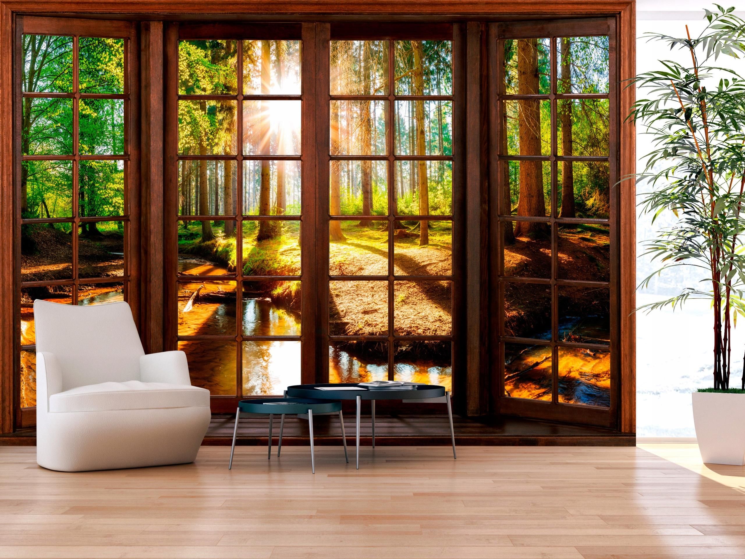 Fototapeta Okno Las Widok 400x280 c-C-0282-a-a - Opinie i ceny na Ceneo.pl