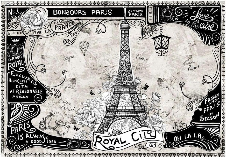 Fototapeta 250x175 +klej, Obraz, Rysunek, Paryż - Opinie i ceny na Ceneo.pl