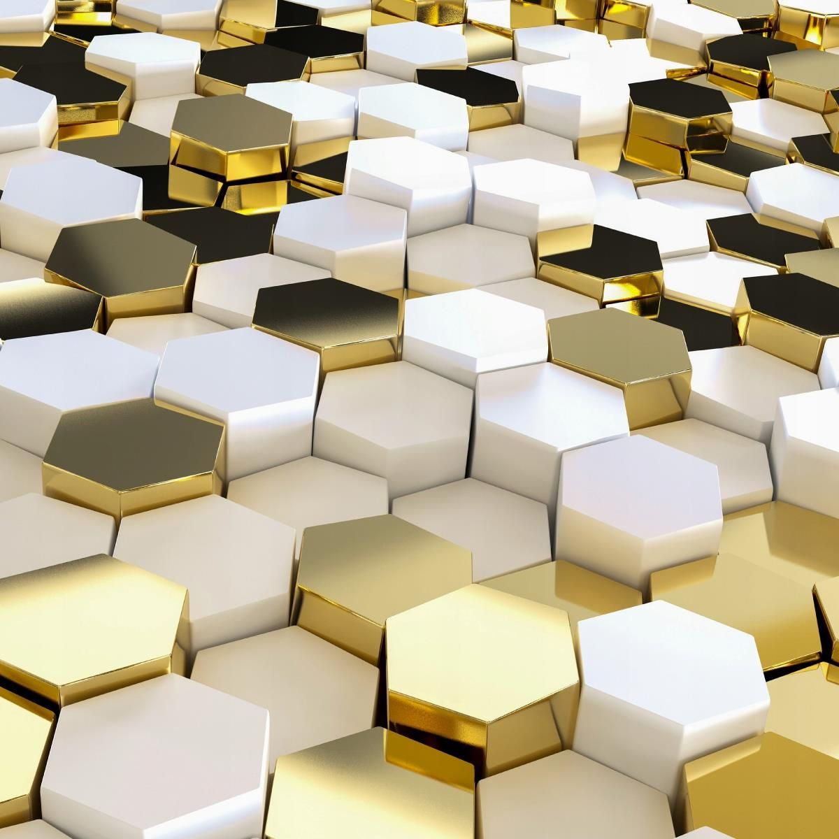 MURALO FOTOTAPETA MOZAIKA ZŁOTE HEKSAGONY WZÓR 3D 360X240 - Opinie i ...