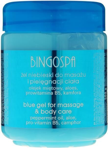 BINGOSPA Żel Niebieski Do Masażu Olejek Miętowy Aloes Prowitamina B5 I ...