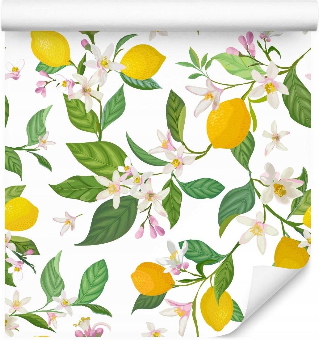 MURALO TAPETA DO KUCHNI CYTRYNY KWIATY LIŚCIE DEKOR 3D - Opinie i ceny ...
