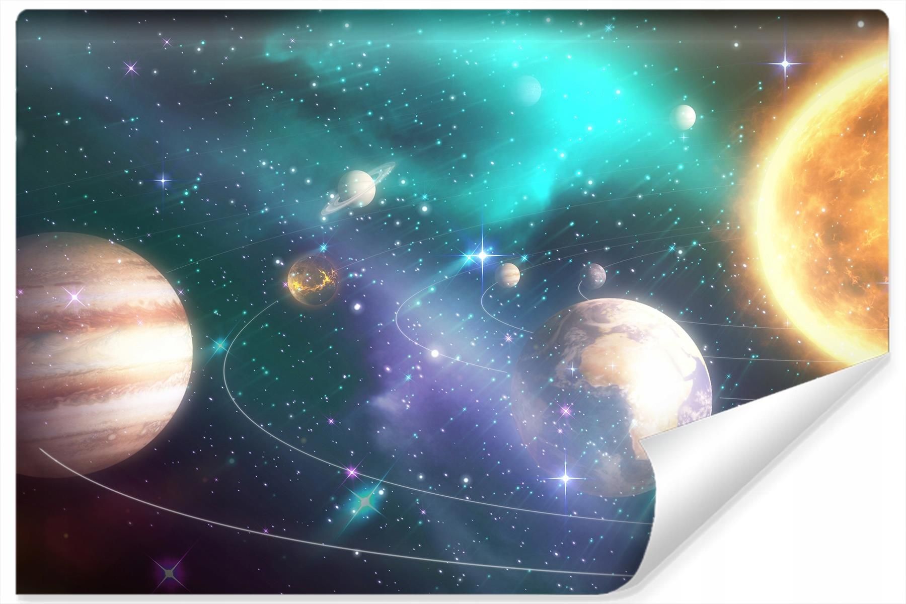 MURALO FOTOTAPETA UKŁAD SŁONECZNY ABSTRAKCJA W 3D 300X210 - Opinie i ceny na Ceneo.pl