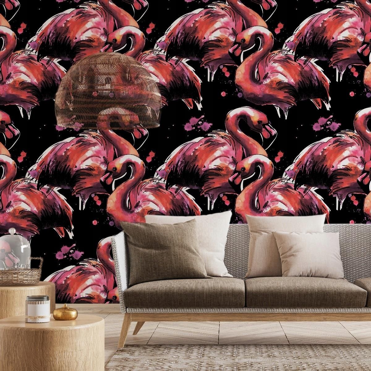 MURALO TAPETA ŚCIENNA FLAMINGI AKWARELA ABSTRAKCJA PTAKI - Opinie i ceny na Ceneo.pl