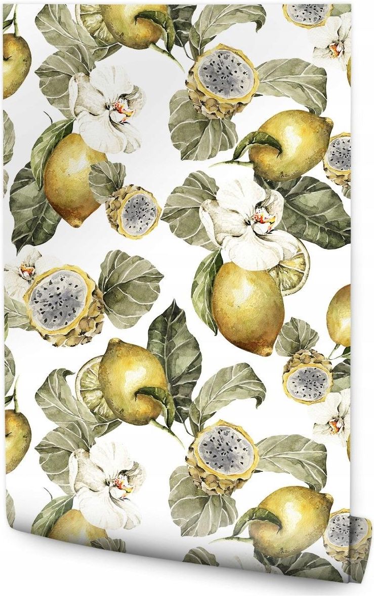 PRINEO TAPETA DO SALONU OWOCE KWIATY CYTRYNY STYL RETRO - Opinie i ceny ...