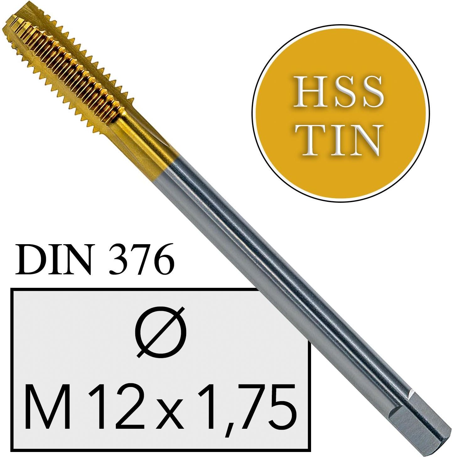 Melver M12 Gwintownik Maszynowy Hss Tin Din 376 Przelotowy (M12HSSTINDIN376PROSTY) - Opinie i ...