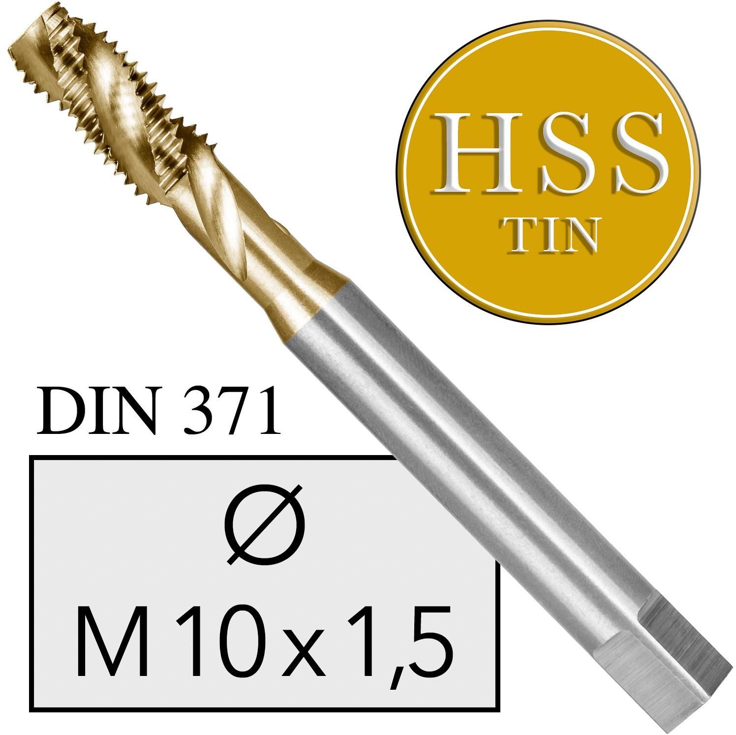 Melver M10X1,5 Gwintownik Maszynowy Hss Tin Din 371 Skrętny (M10HSSTINDIN371SKRĘTNY) - Opinie i ...