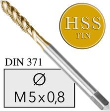 Melver M5X0,8 Gwintownik Maszynowy Hss Tin Din 371 Skrętny (M5HSSTINDIN371SKRĘTNY) - Opinie i ...